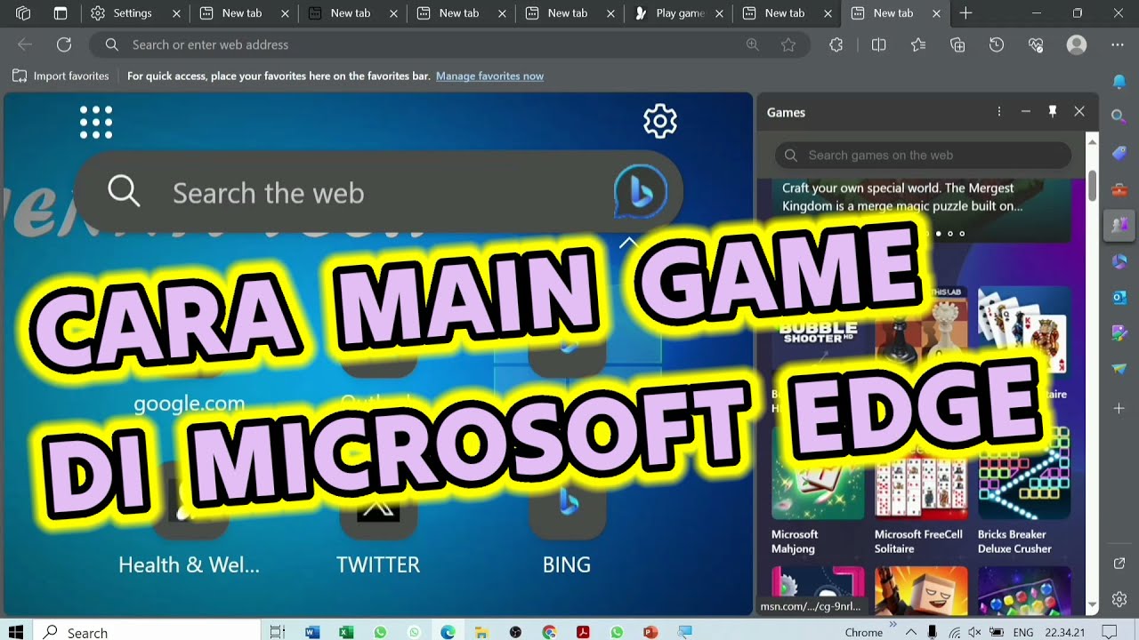 Cara Main Game di Browser Microsoft Edge (How to Play Games in ...