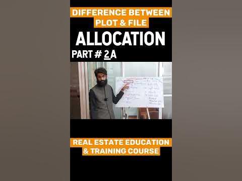 Difference between Plot and File Explained Part 2_A | ALLOCATION - YouTube