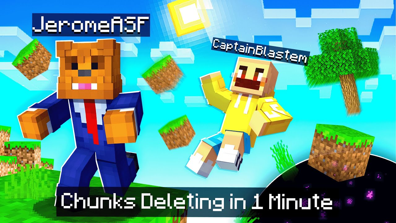 Minecraft But, CHUNKS Are Being DELETED - YouTube