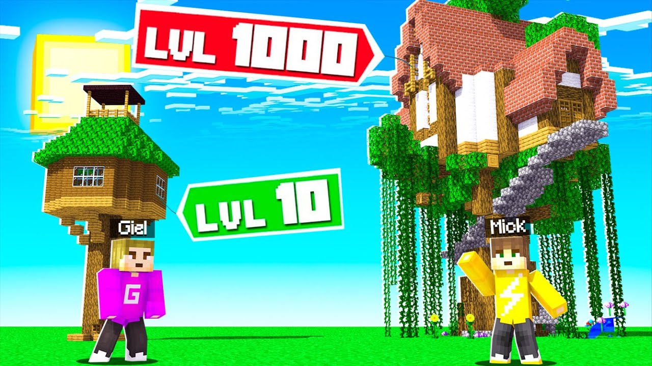 BOUW Je Eigen BOOMHUT CHALLENGE In MINECRAFT! - YouTube