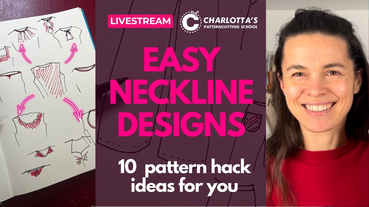 how to draft easy necklines | 10 pattern hacks for summer dresses and ...