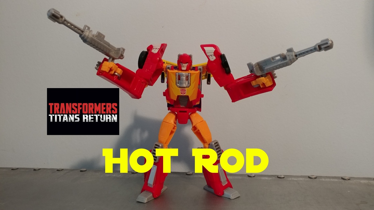 Transformers Titans Return Hot Rod Review - YouTube