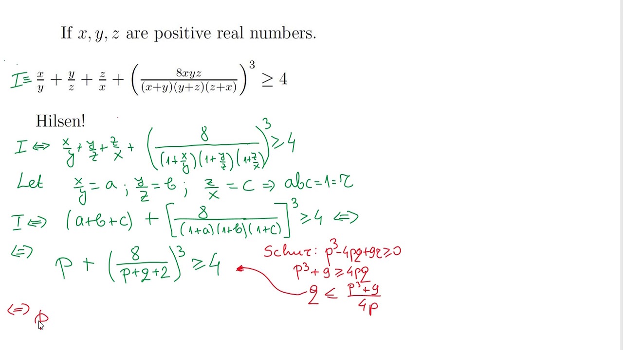 Transforming cyclic to symmetric inequality - YouTube