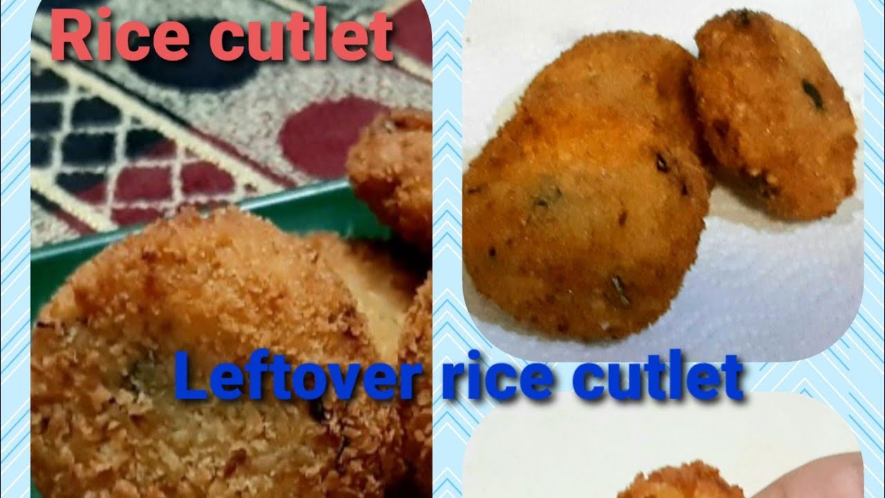 Rice cutlet||Cooked rice cutlet recipe | Leftover rice cutlet | Evening ...