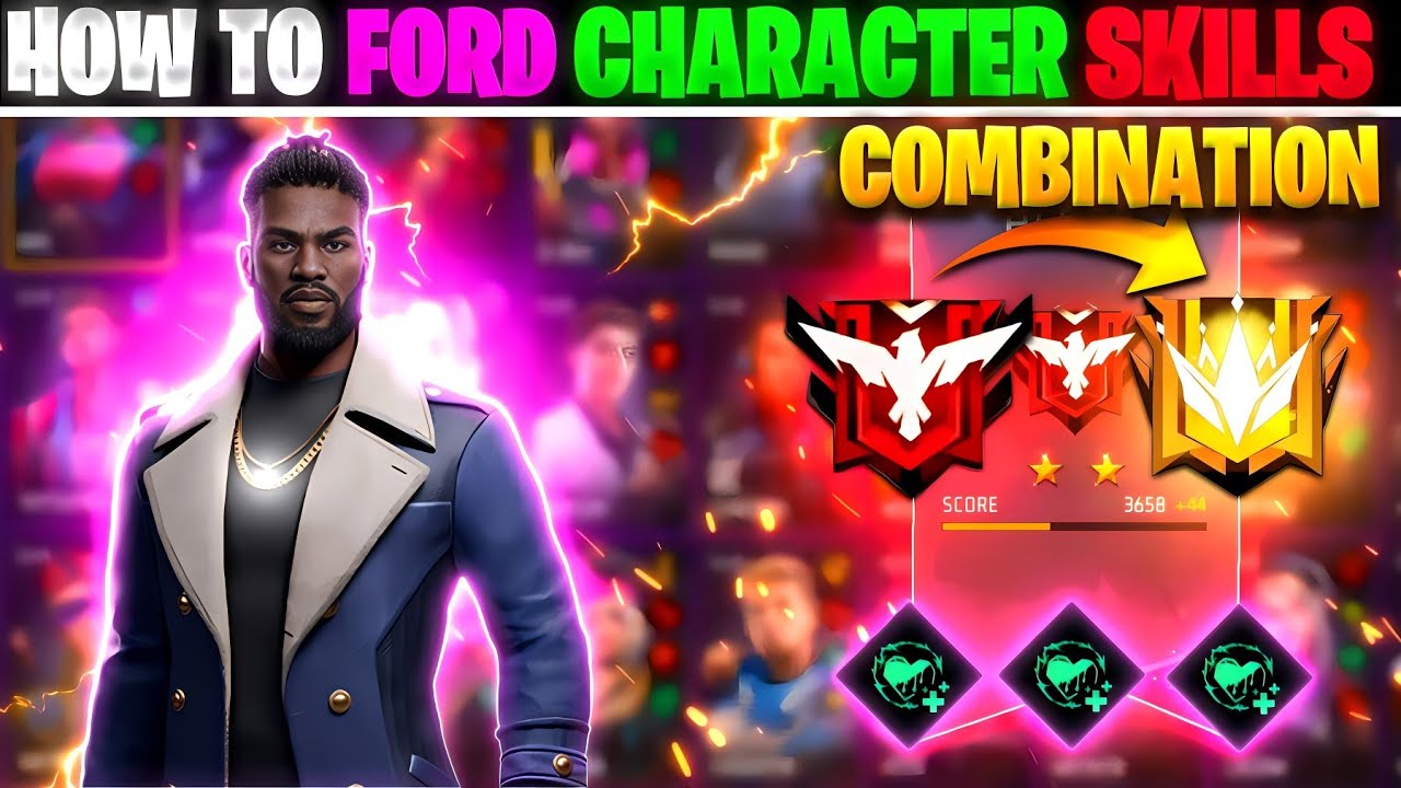 HOW TO FORD CHARACTER SKILL COMBINATION 2023 | BR RANK BEST CHARACTER ...