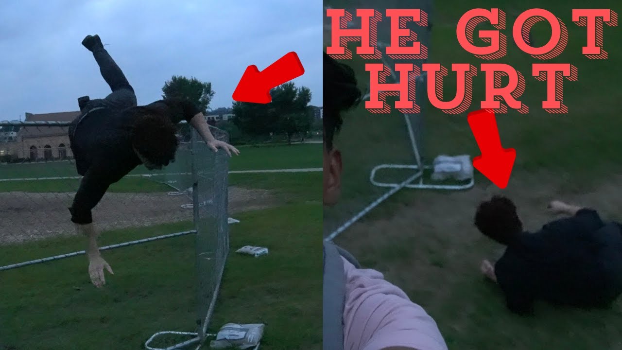 My friend fell and got hurt - YouTube