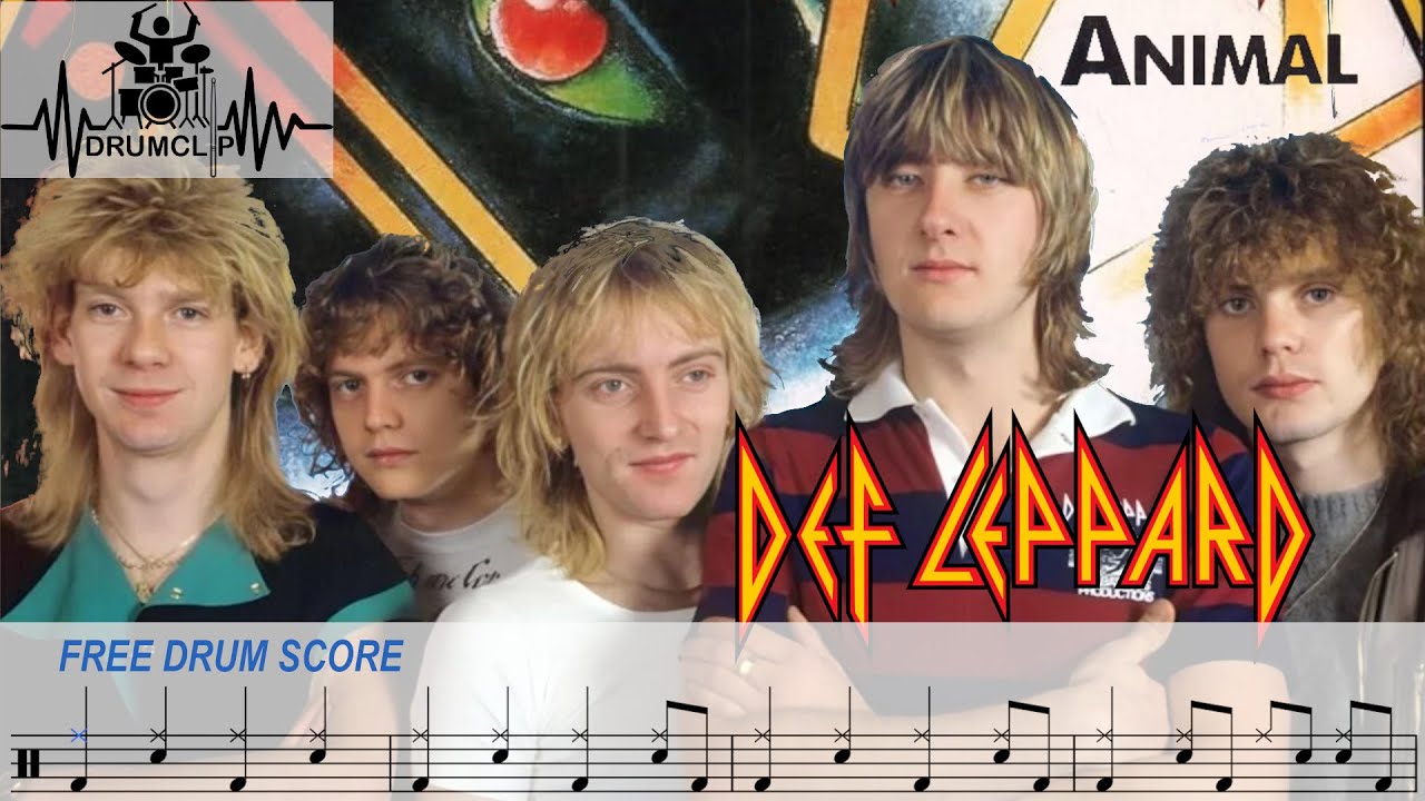 Def Leppard - Animal (Drum Score) - YouTube