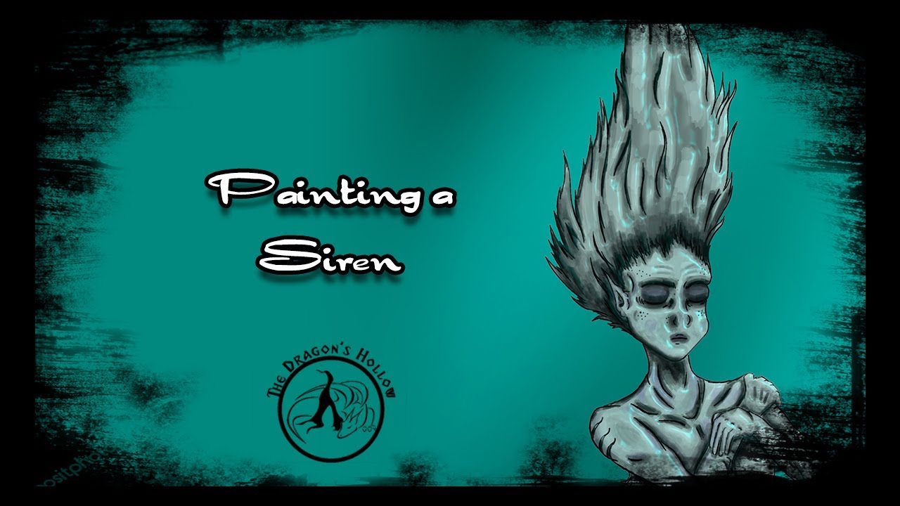Painting a Siren -- Speed Painting - YouTube