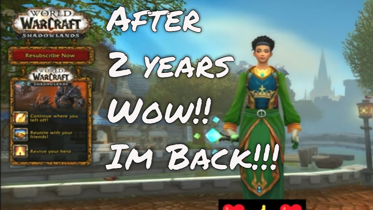 First time Logging in to my old world of warcraft account after 2 years ...