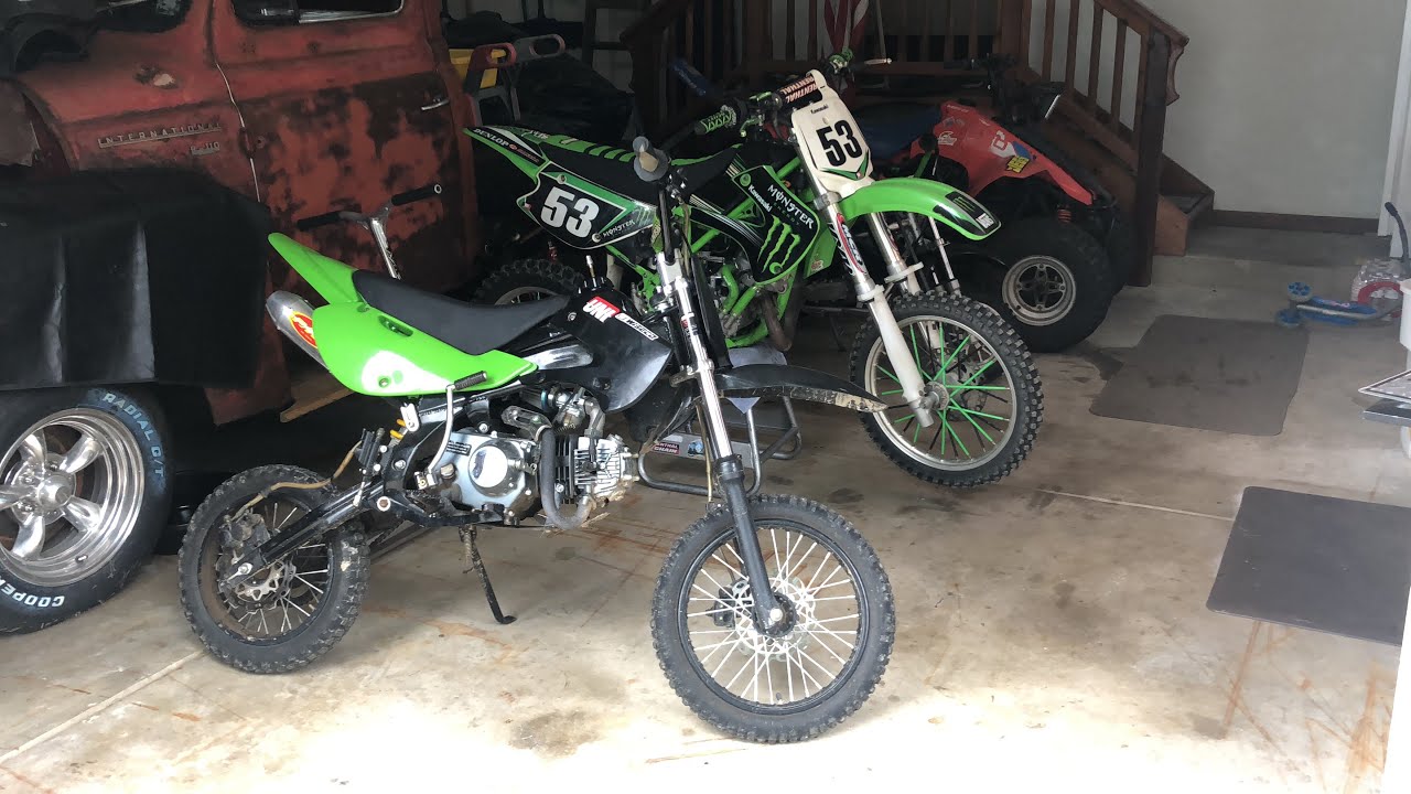 400$ KLX110 PIT BIKE BUILD - PLASTICS - YouTube