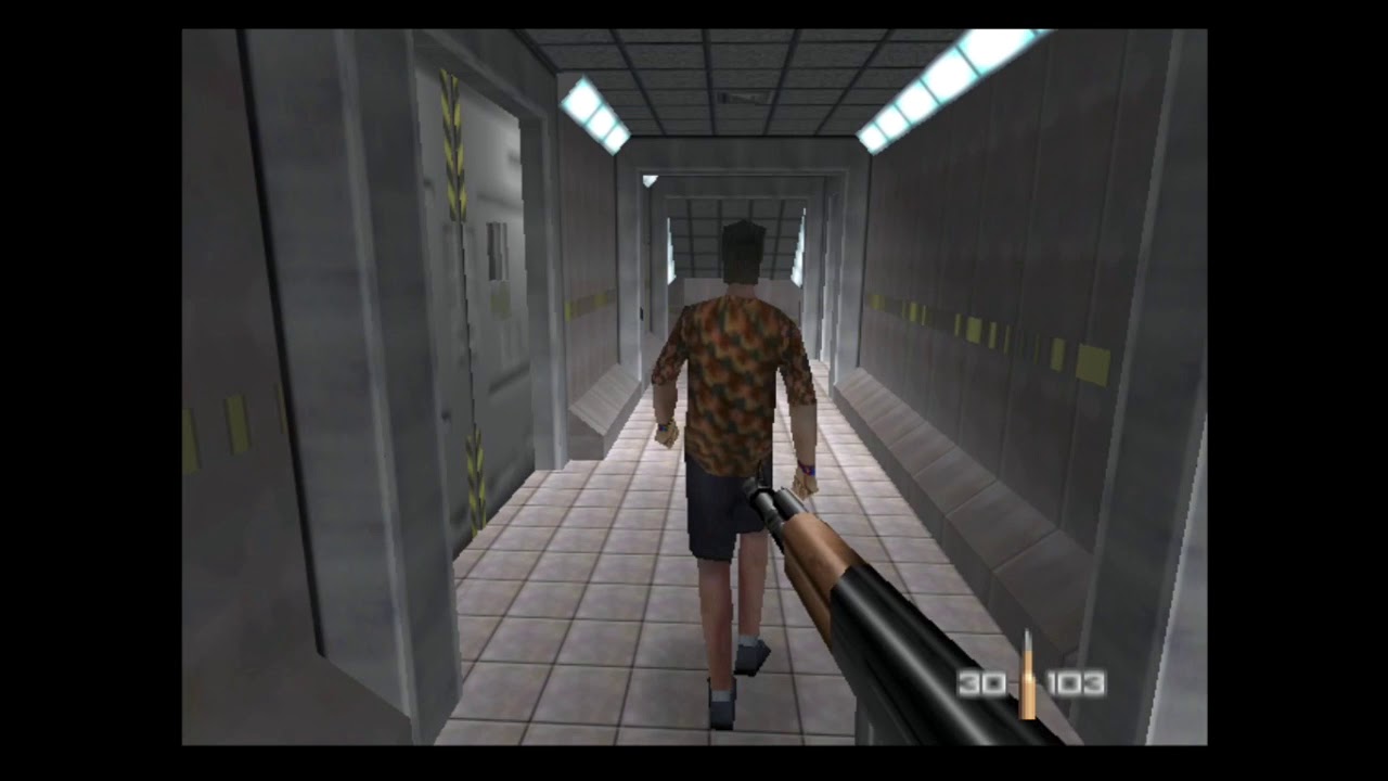 ( ̿Ĺ̯ ̿ ̿) N64 - 007 Goldeneye Walkthrough - 5. Bunker - YouTube