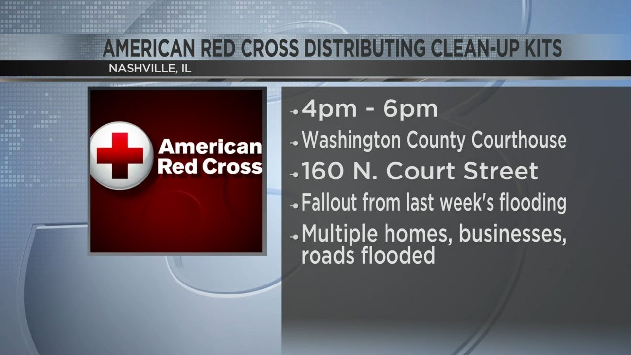 Red Cross to Distribute Clean Up Kits in Nashville, Illinois - YouTube