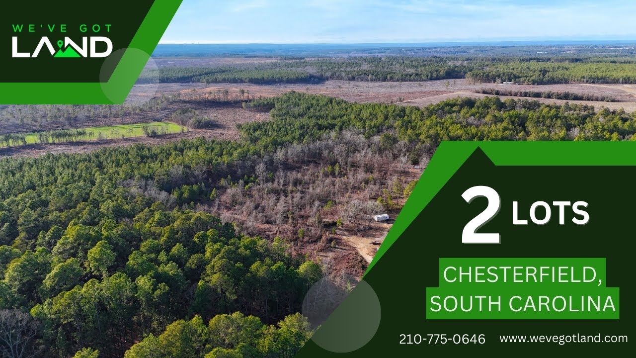 Land For Sale - 2 lots in Chesterfield County, SC - YouTube