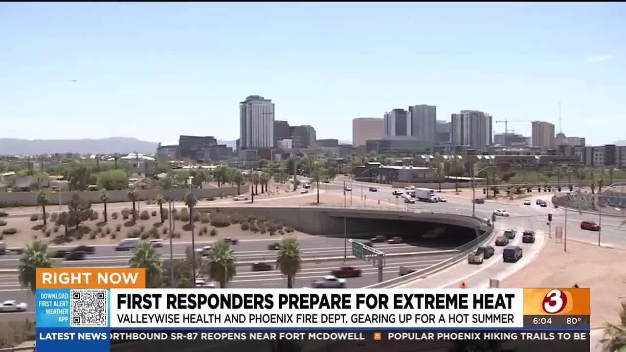 First responders prepare for extreme heat this week in Phoenix - YouTube