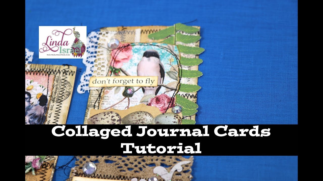 Collaged Journal Cards Tutorial - YouTube