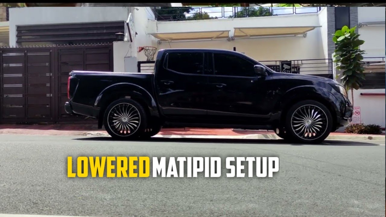 Lowered Nissan Navara mags and Tires - YouTube