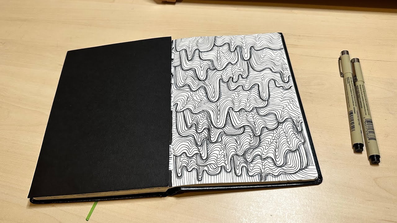 How To Drip Pattern Doodle To Calm Your Mind #zendoodles - YouTube