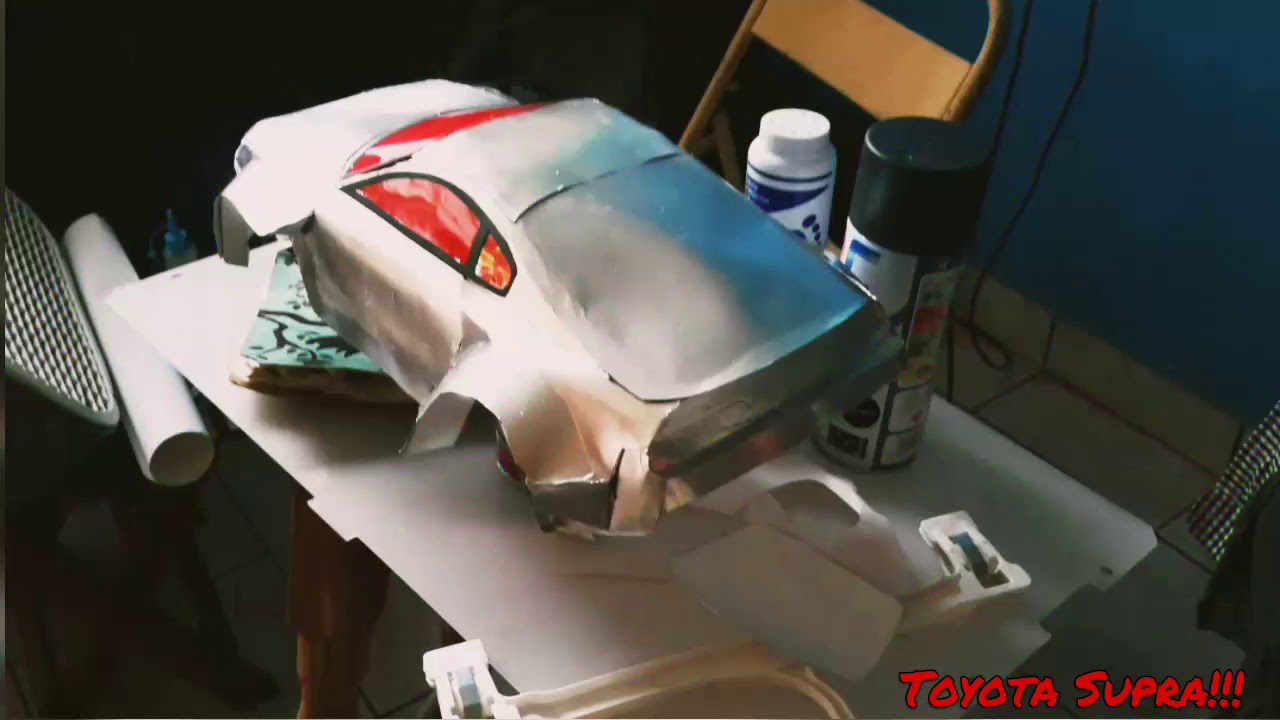 Toyota Supra JDM Papercraft Model - YouTube