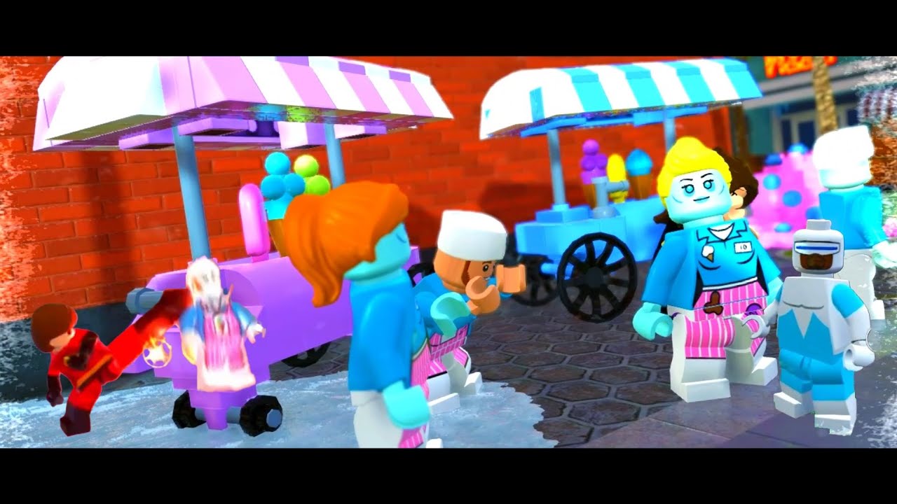 Lego Incredibles - We Defeat the Ice Cream Baddies! - YouTube