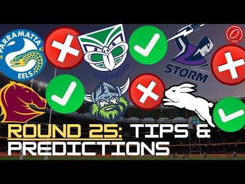 NRL Round 25: Tips & Predictions - YouTube