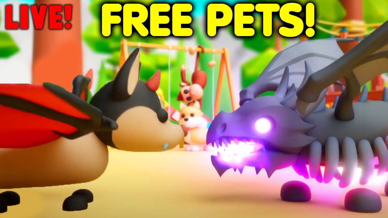 Giving Away Free Pets In Adopt Me AND Checking the New Update! - YouTube