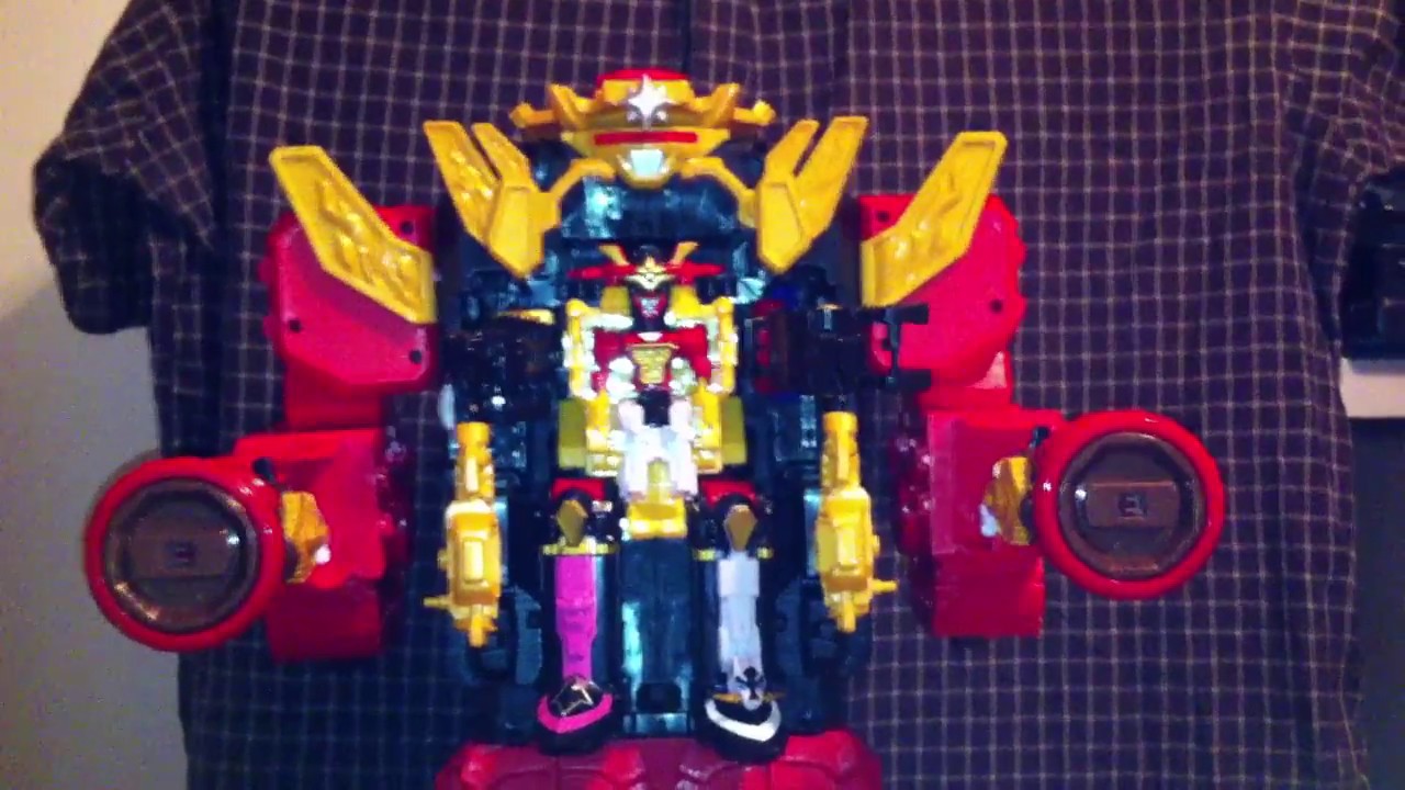 Power Rangers Ninja Steel Lion Fire Fortress Zord review Pt 2 - YouTube