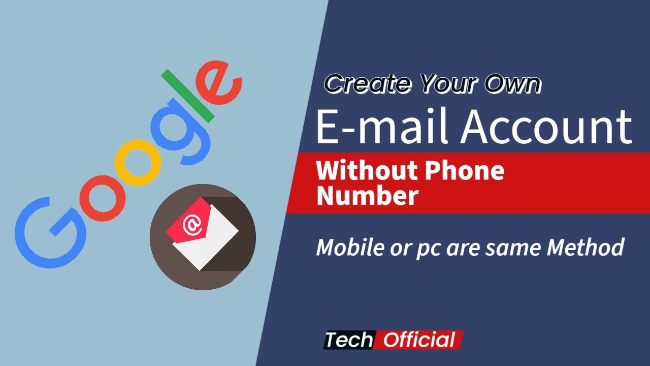 How to create a google or email account without phone number. By Tech ...
