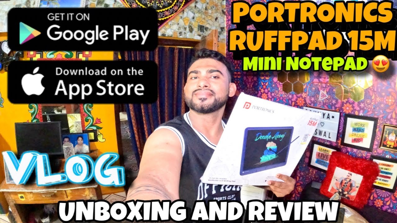 Portronics RuffPad 15M Unboxing ⚡️ | Best LCD Writing Pad Under 2000 Rs ...