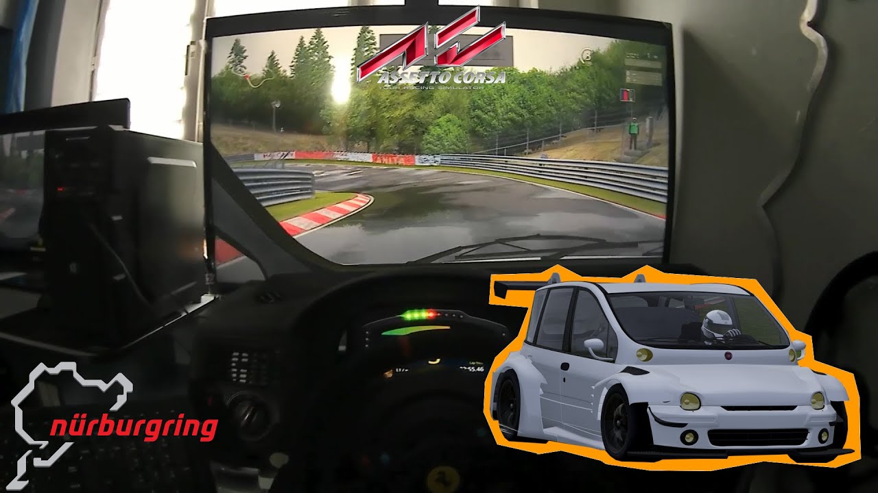 ⏱Fiat Multipla GT3 Nordschleife Tourist 6:43:533 Assetto Corsa T300RS ...