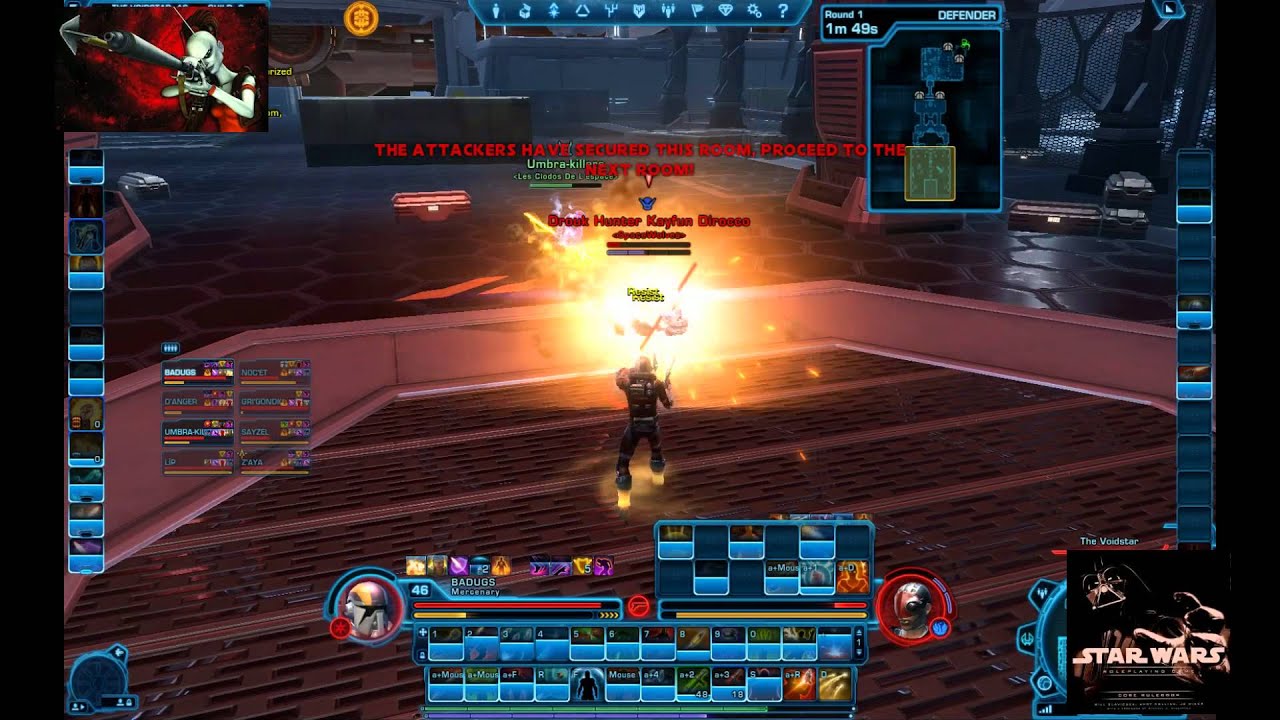 swtor PVP mercenary "arsenal" Burst - YouTube