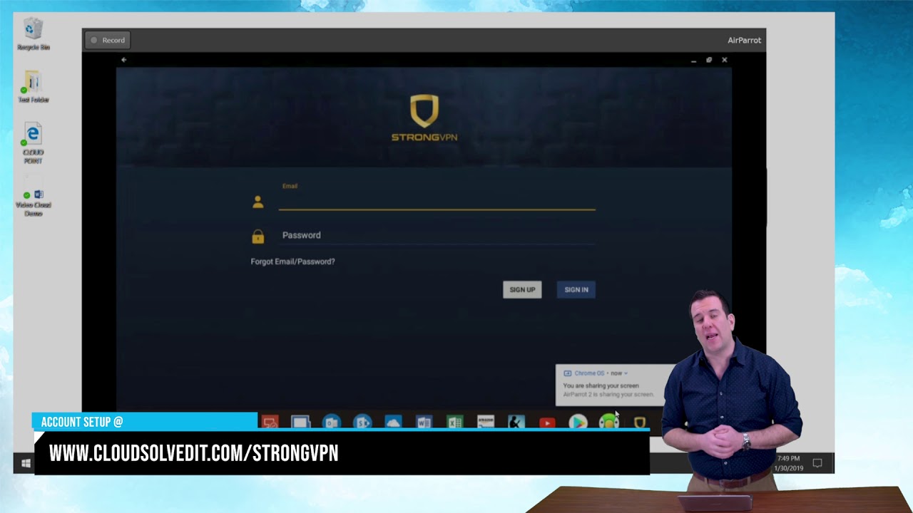 Strong VPN ChromeOS & Droid installation - YouTube