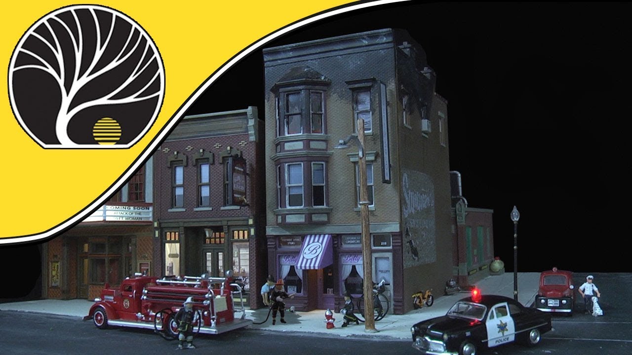 Betty’s Burning Building – HO Scale | Built-&-Ready® | Woodland Scenics ...