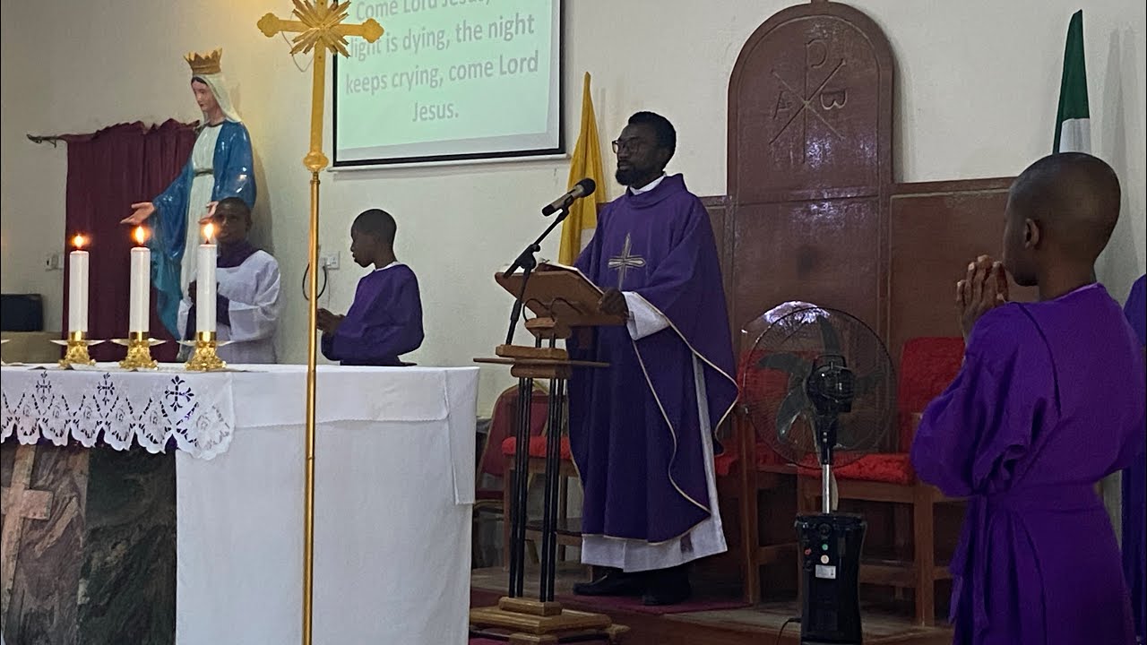 Rev. Fr. Sylvanus Ameh enlightens the parishioners of St. Martins ...