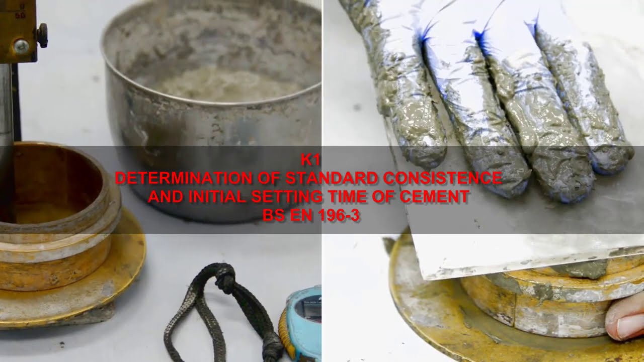 Determination of Standard Consistence and Initial Setting Time of ...