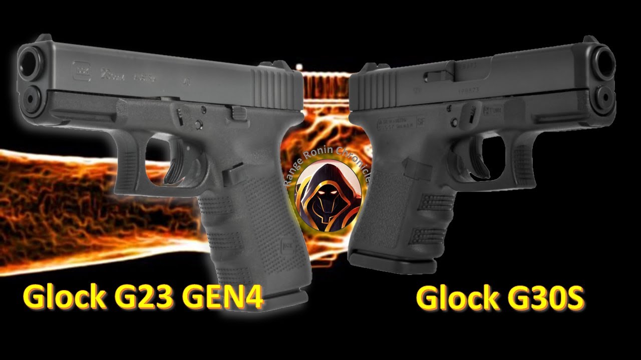 Glock G23GEN4 vs. G30S (.40 S&W vs. .45 ACP?) - YouTube