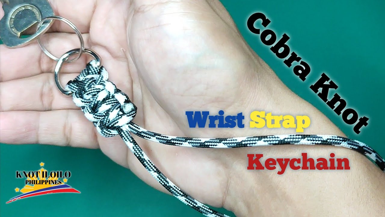COBRA KNOT PARACORD WRIST STRAP KEYCHAIN #keychain #key #wriststrap # ...