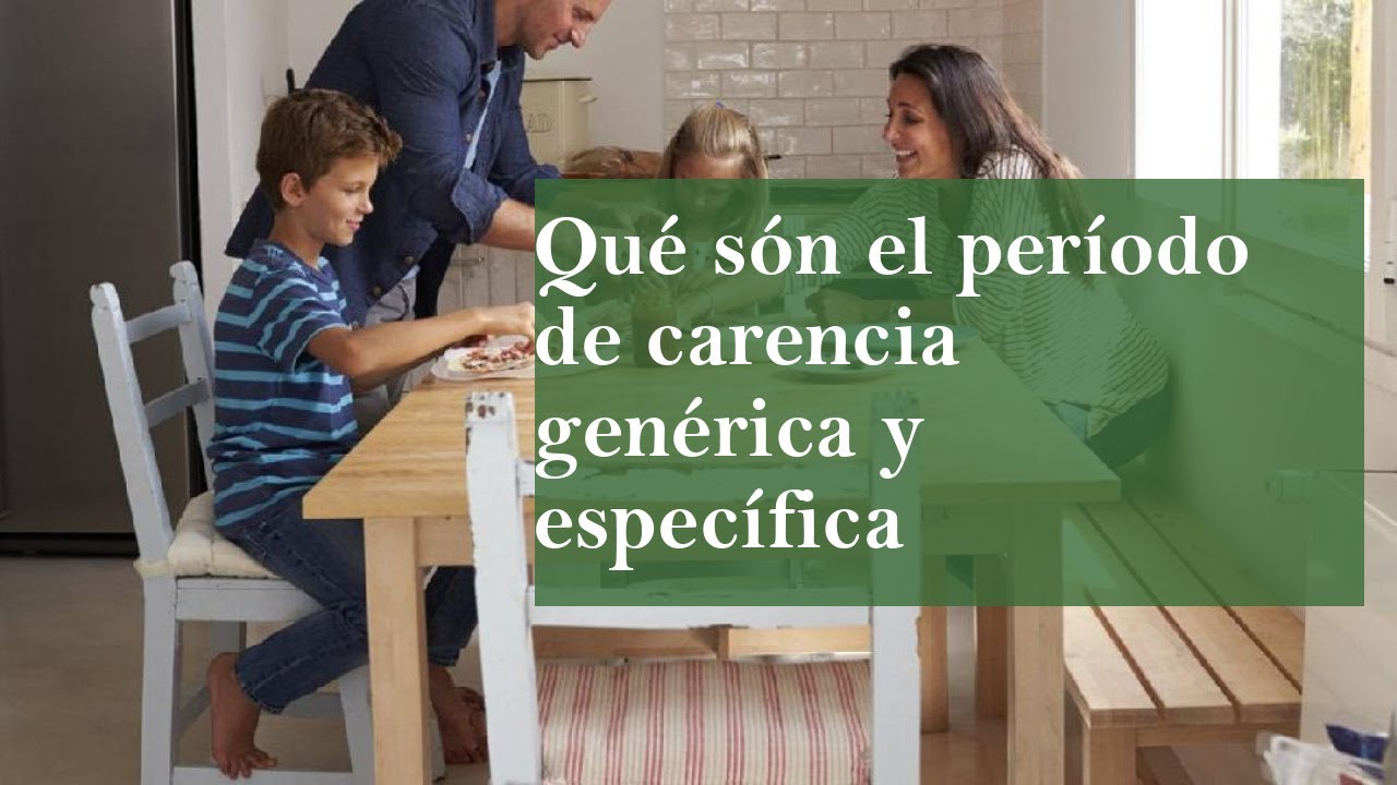 ¿Qué son el periodo de carencia genérica y específica? - YouTube