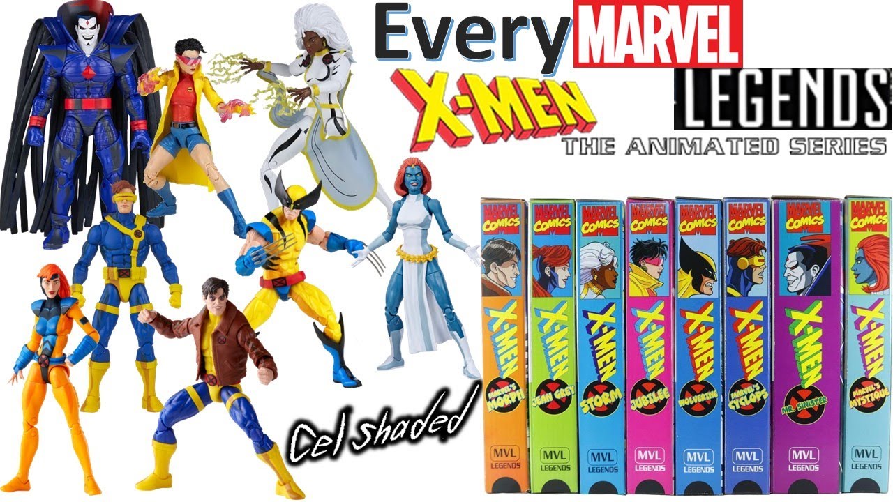 Every X-men TAS The Animated Series Cel-Shaded Comparison Jean Morph ...