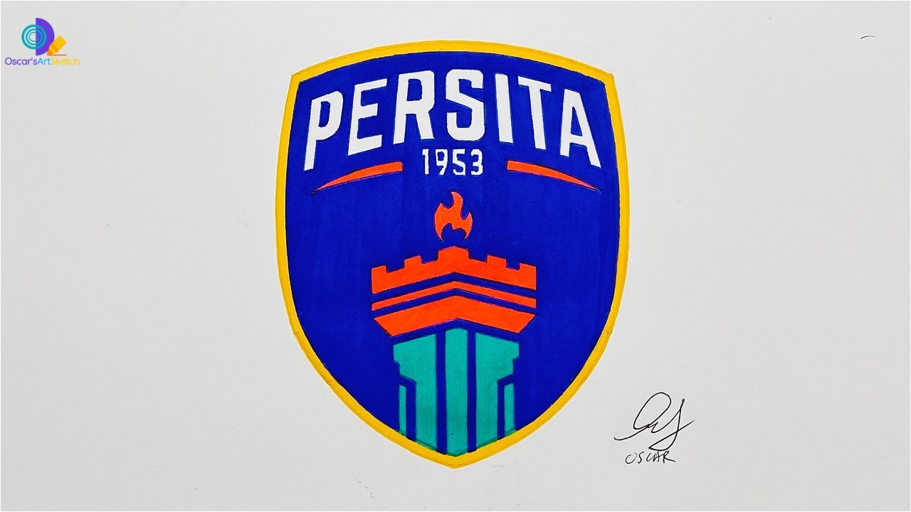 LIGAINDONESIA #7: Drawing Logo of Persita Tangerang - YouTube