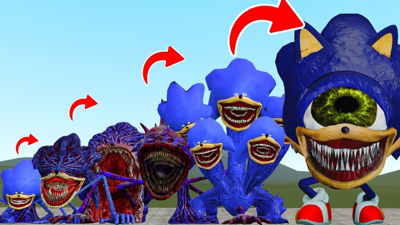 EVOLUTION OF NEW SEA EATER SONIC EYX TAPES FAMILY in Garry's Mod! - YouTube