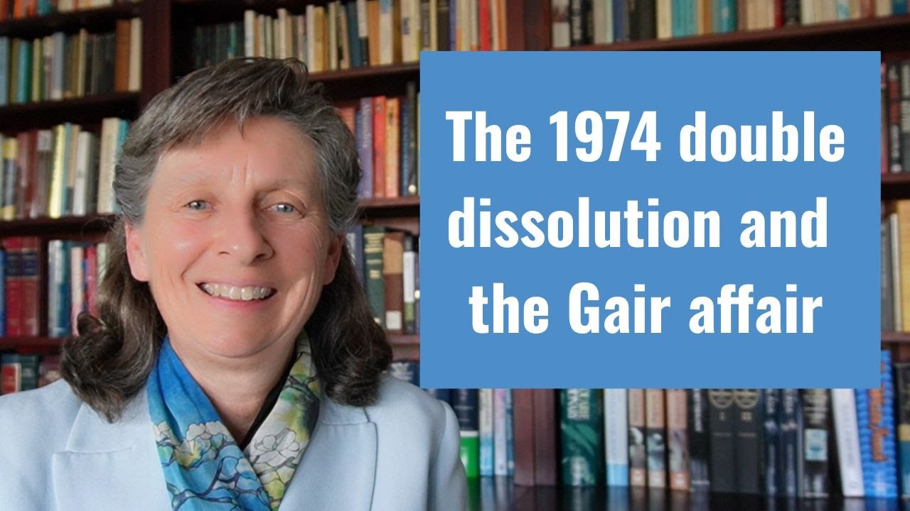 The 1974 double dissolution and the Gair affair - YouTube