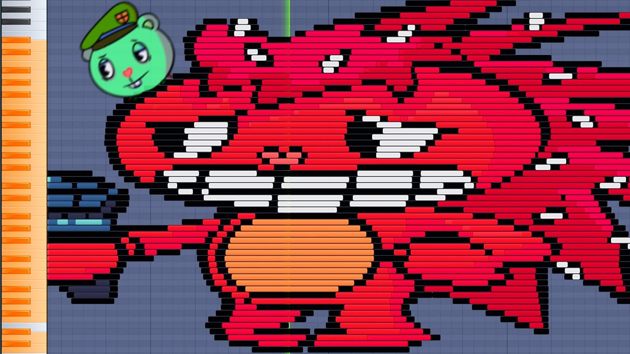 Flaky x Flippy on the piano [Remix] (FNF mod) (Happy Tree Friends ...