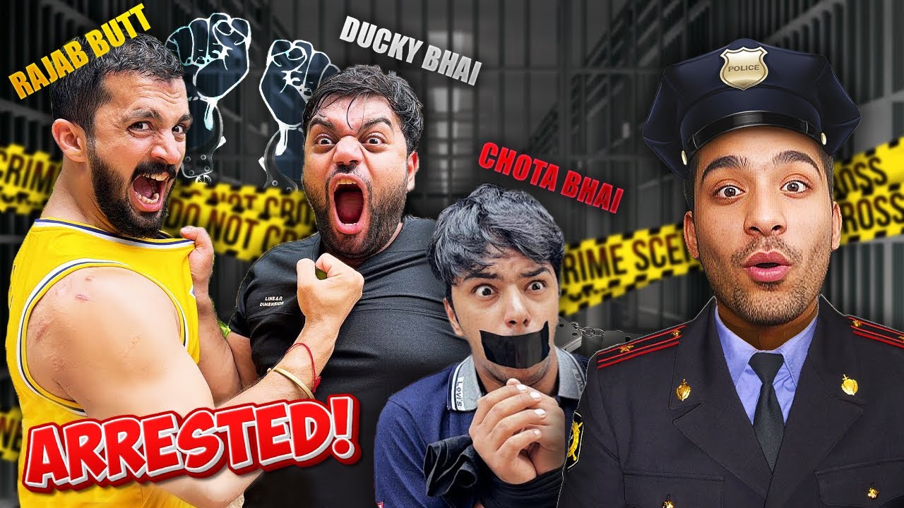 Rajab Butt Arrested For The Kidnap of Ducky Bhai Brother !! - YouTube