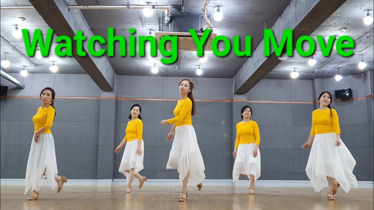 Watching You Move line dance (Intermediate) Demo - YouTube