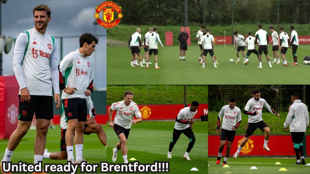 {video} Man United training today 🔥, Amrabat, Hojlund, Mount, Bruno ...
