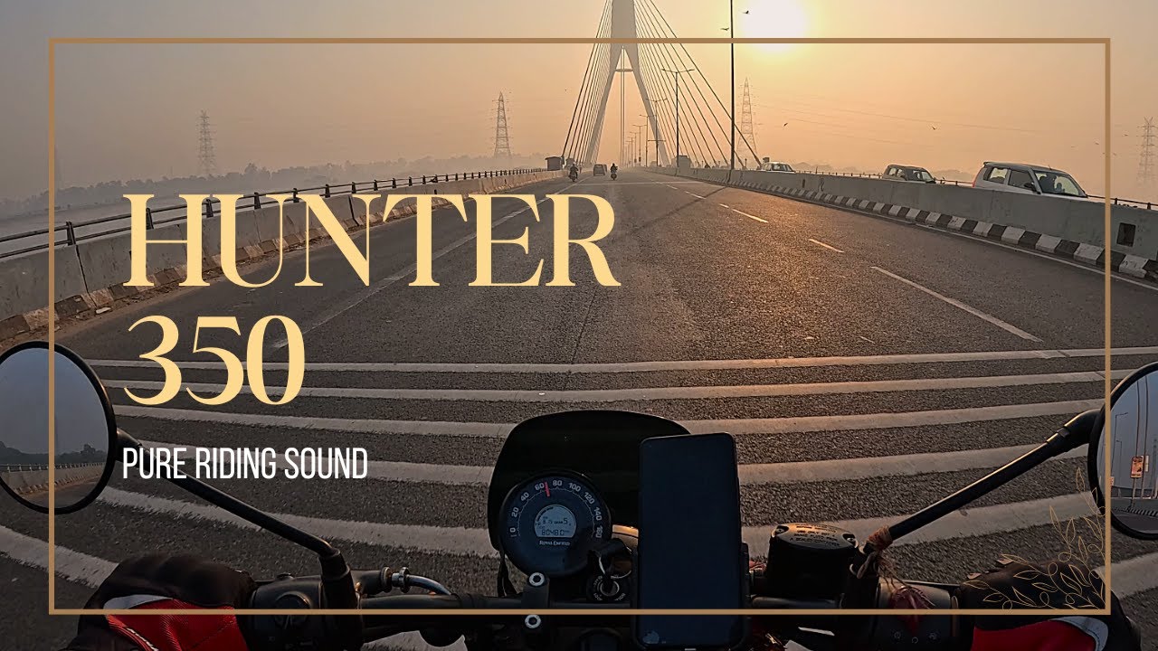 Hunter 350 Pure Riding Sound | Stock Exhaust | Royal Enfield - YouTube