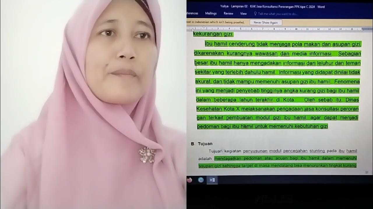 Buku Kerja Pelatihan PBJ MOOC Tipe C|Formulir Kerangka Acuan Kerja Konsultan Perorangan - YouTube
