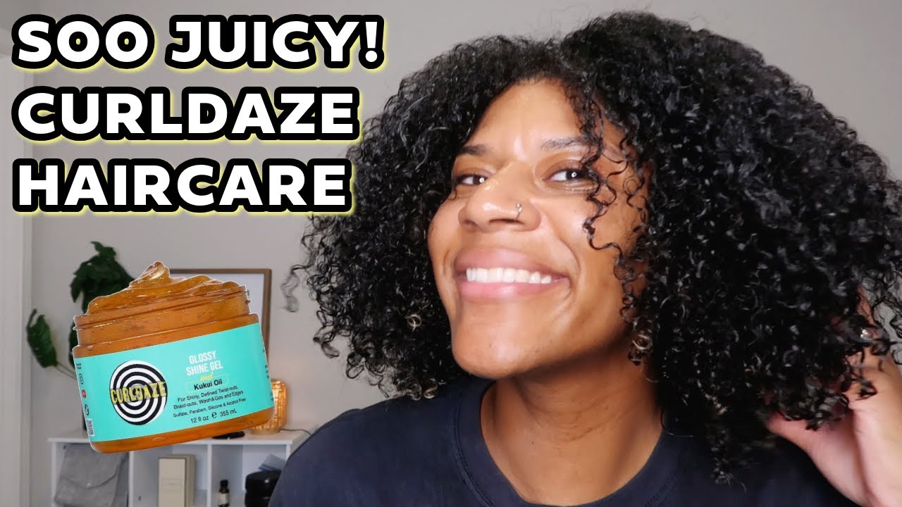 Curldaze Glossy Shine Gel First Impression | Type 4 Hair Wash n Go ...