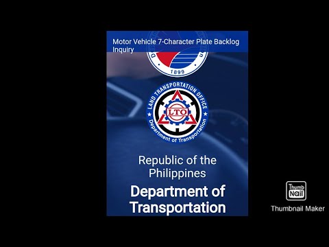 Check mo Plate # mo kung available na. sa LTO website - YouTube