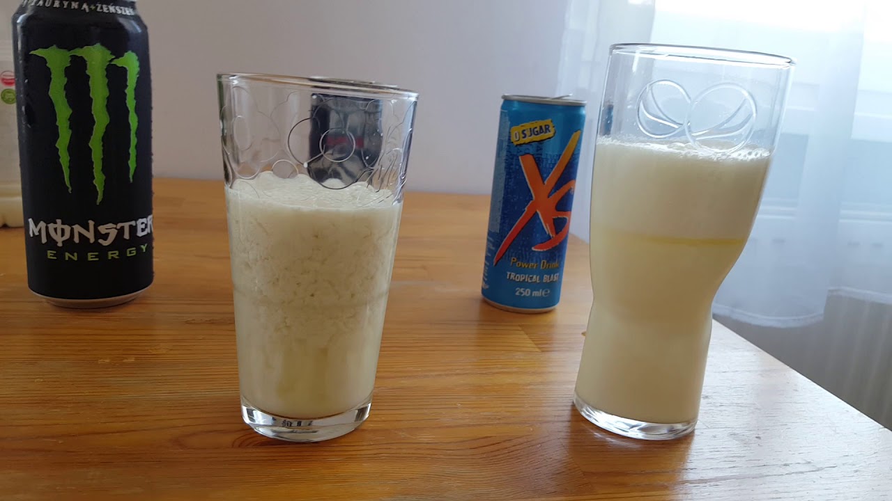 Test energetyków: Red bull, Black, Monster, Be Power, Xs Amway - YouTube